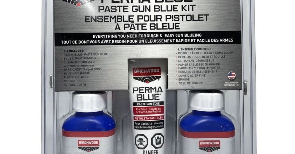 Birchwood Casey Perma blue paste gun kit.